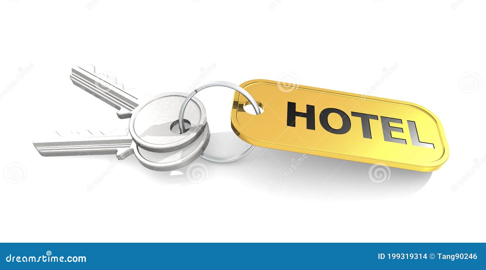 Hotel Keys Isolated with White Background Stock Illustration ...