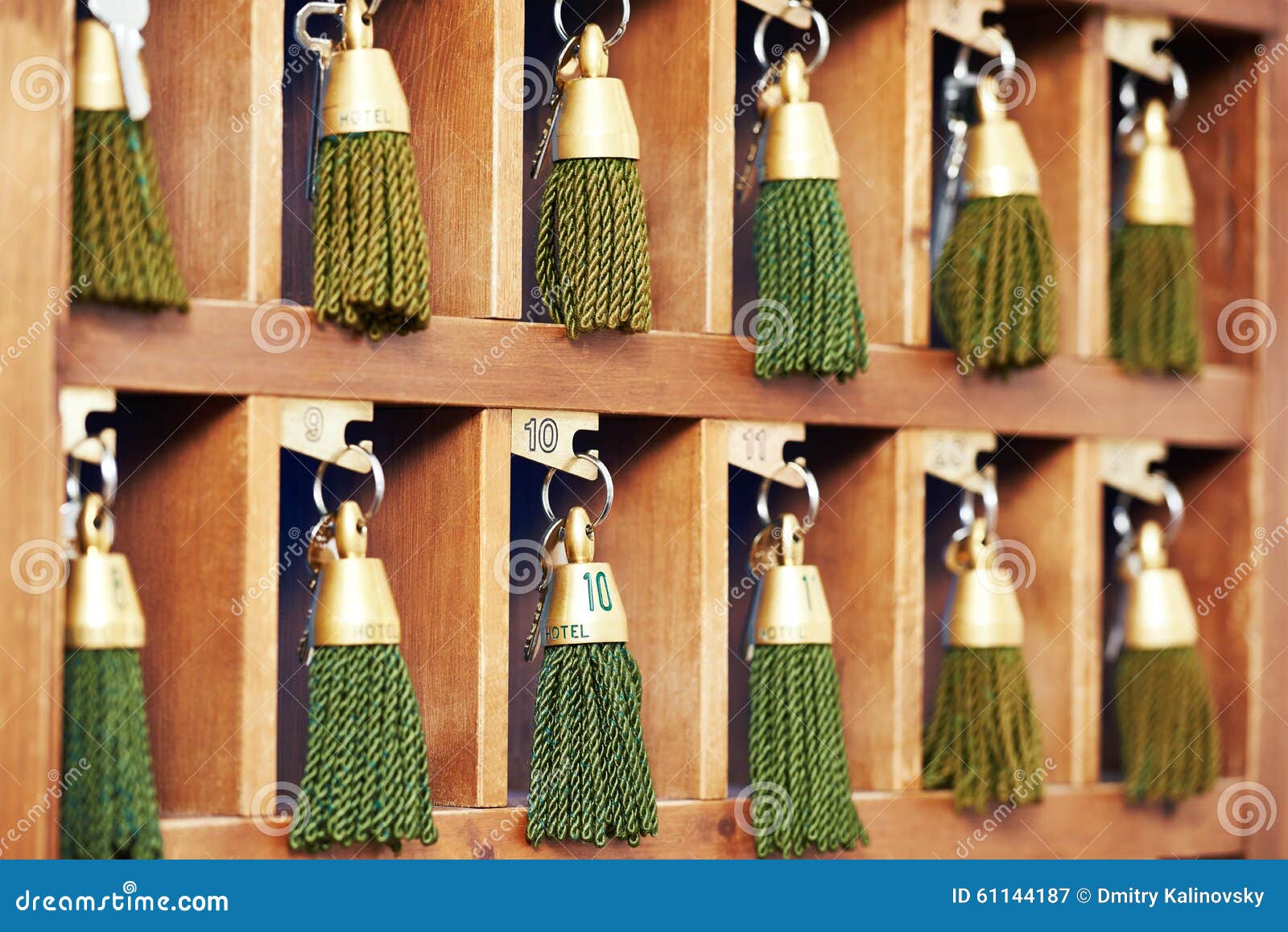 Hotel Keys at Reception Desk Counte Stock Image - Image of interior ...