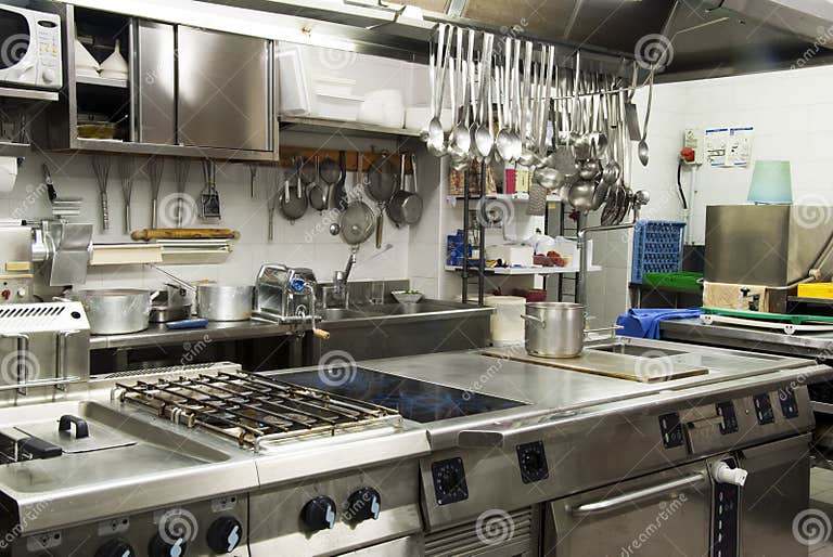 Hotel kitchen stock image. Image of dinner, flavour, dirty - 10563053