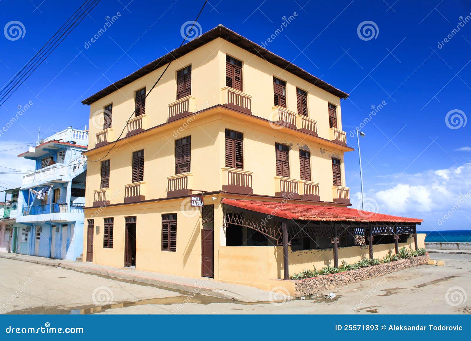 Hotel La Rusa, Baracoa, Cuba Stock Image - Image of blue, cuba: 25571893