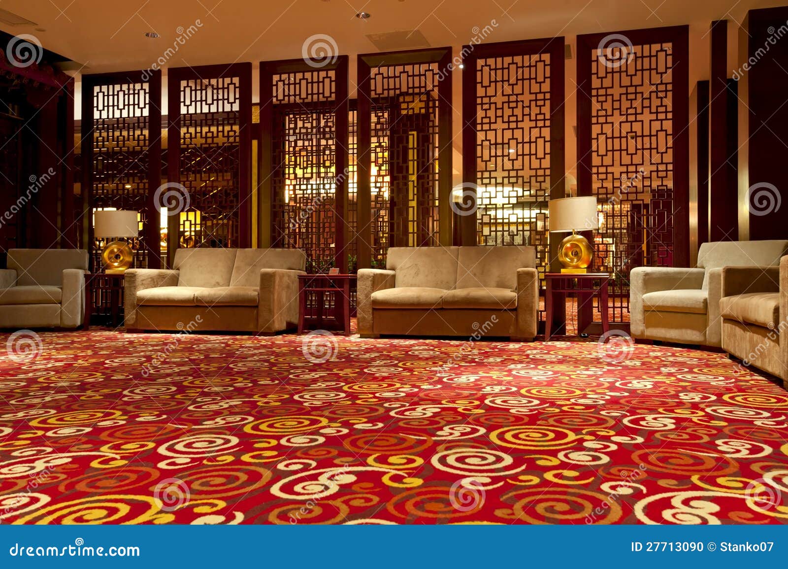 Hotel lobby stock photo. Image of decor, center, decorate - 27713090