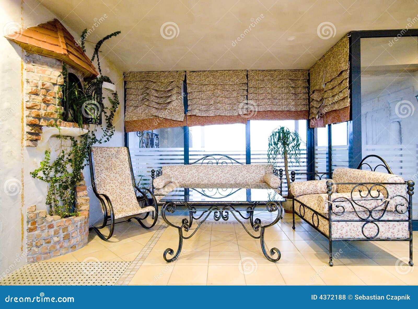 Hotel lobby stock photo. Image of hall, chairs, decoration - 4372188
