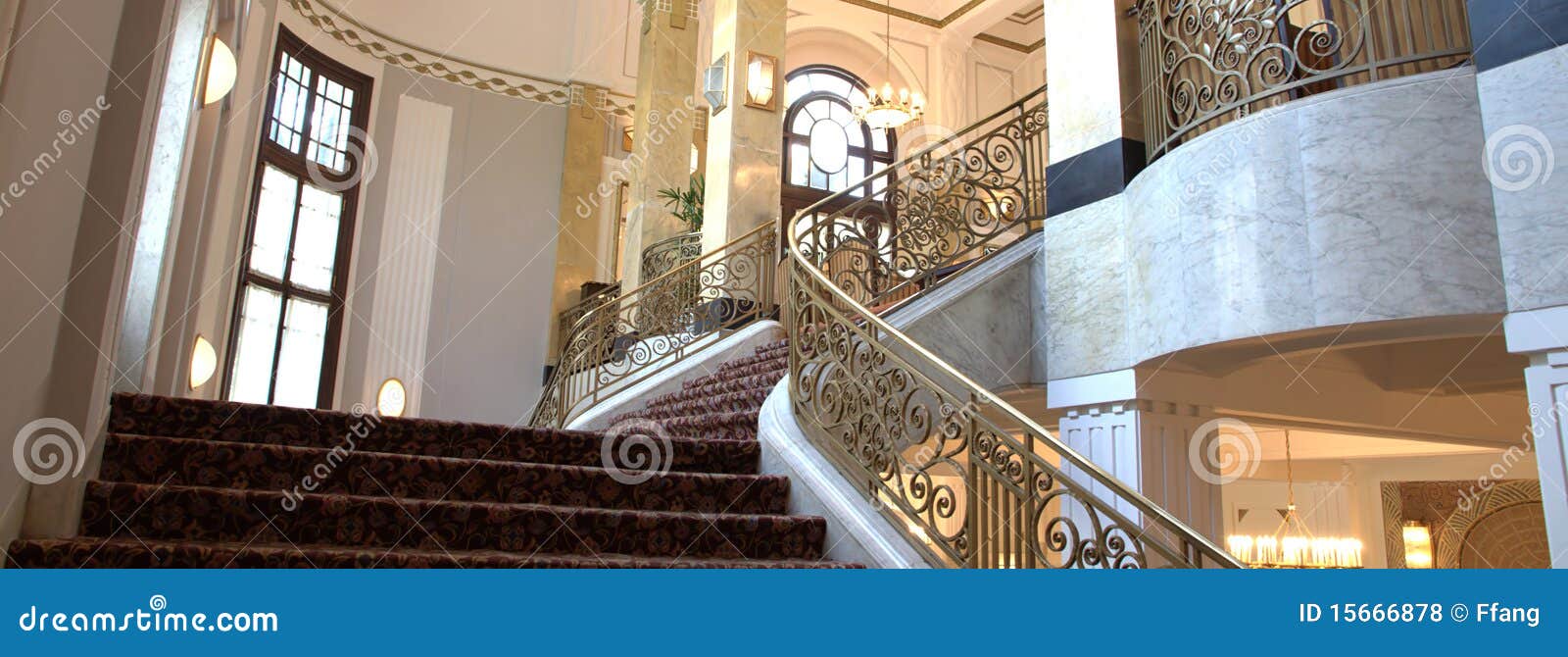 Hotel lobby banner stock photo. Image of lights, lighting - 15666878