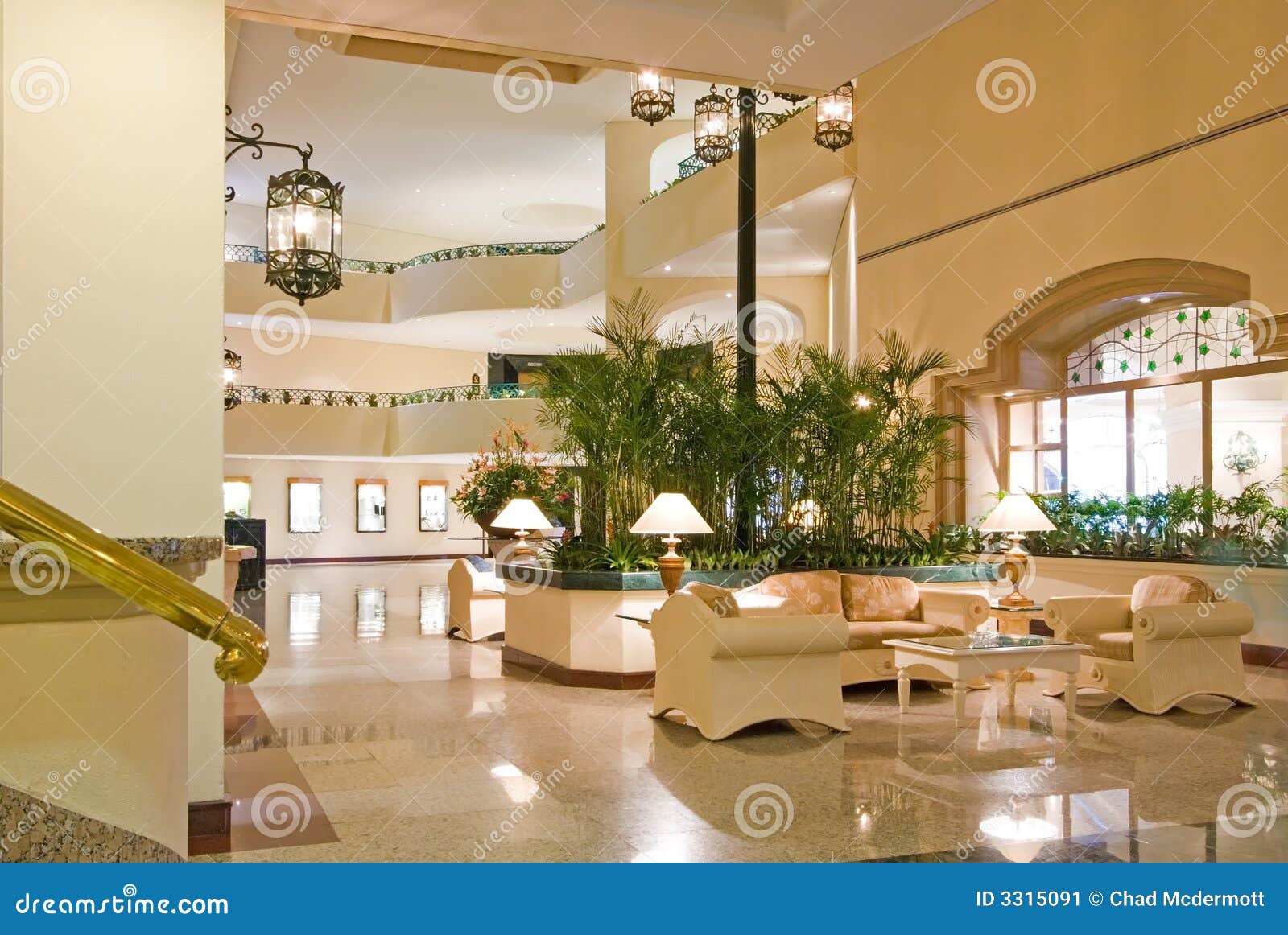 Hotel Lobby Conference Center Stock Image - Image of structure, tables ...