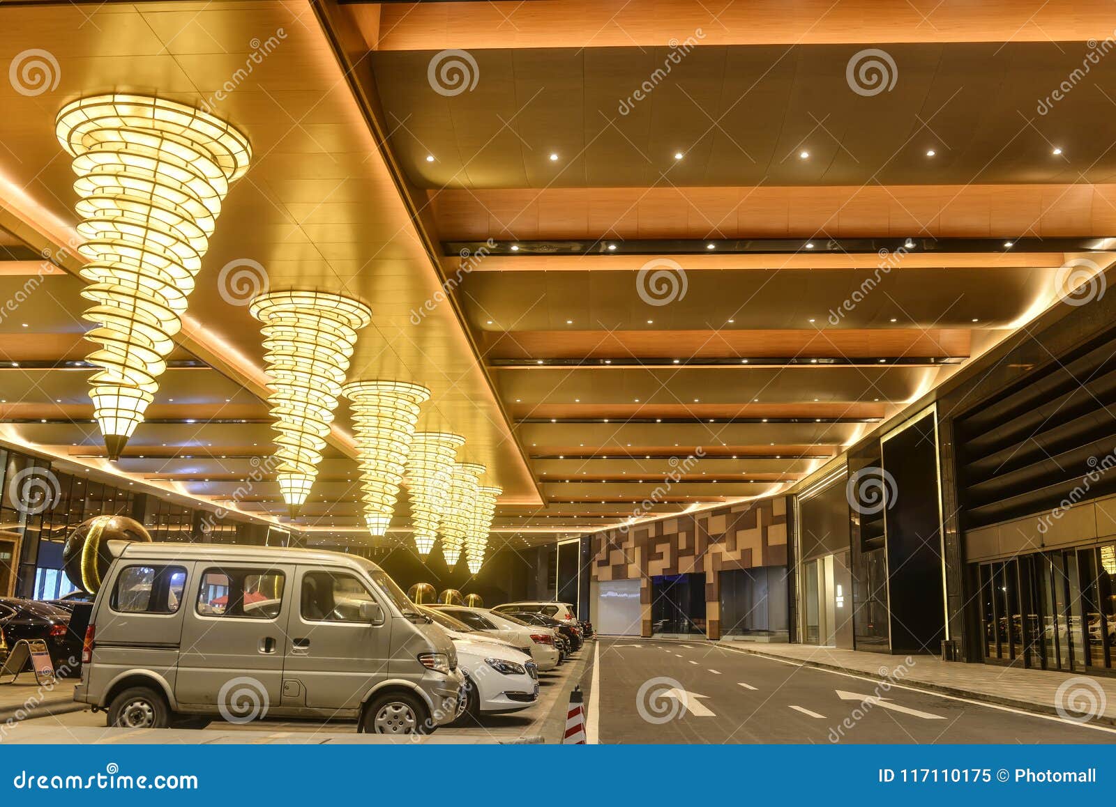 Hotel Lobby Led Ceiling Lighting Editorial Image - Image of ...