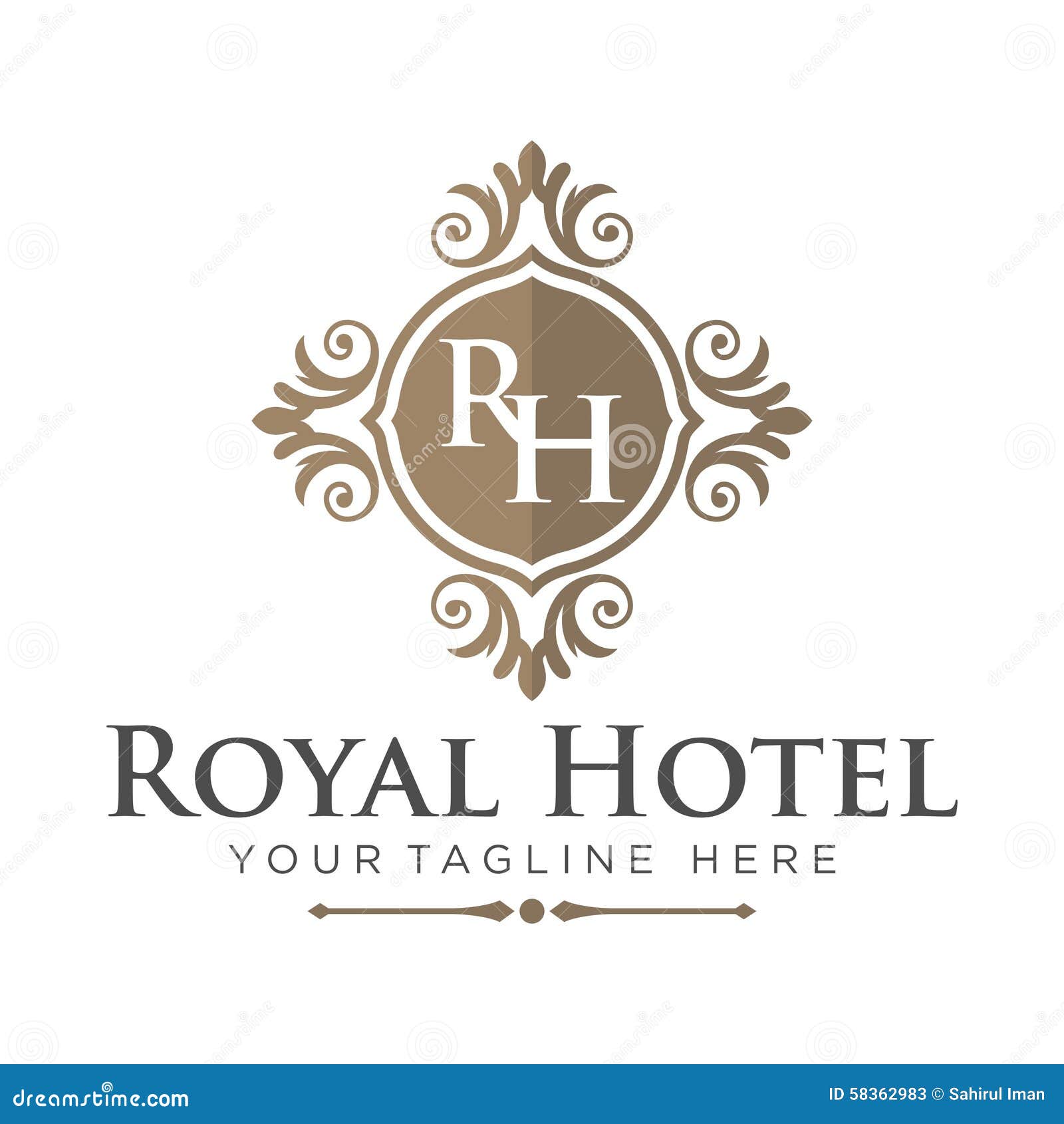 Hotel Logo Template stock vector. Illustration of logo - 58362983