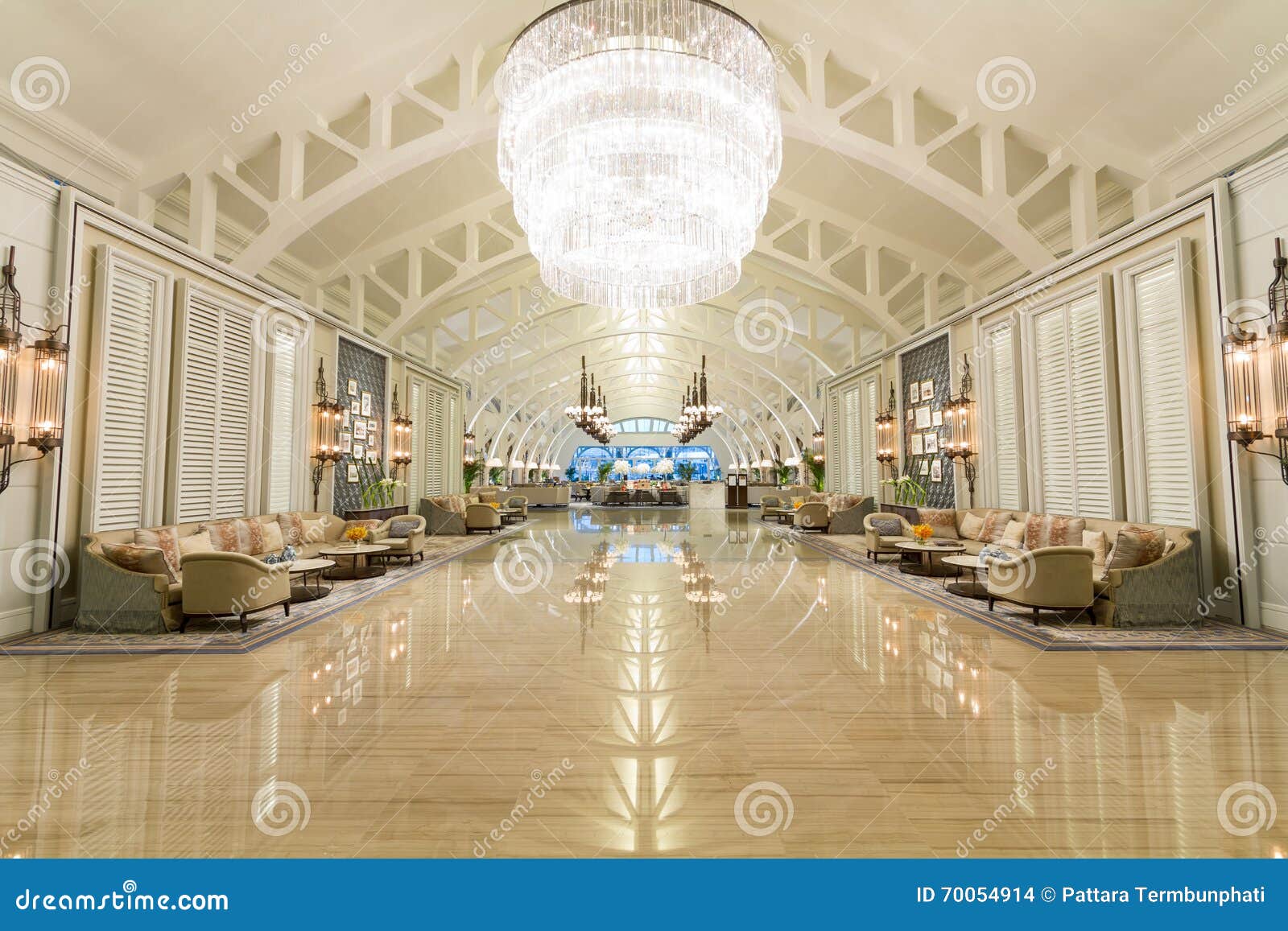 Hotel main lobby stock photo. Image of central, five - 70054914