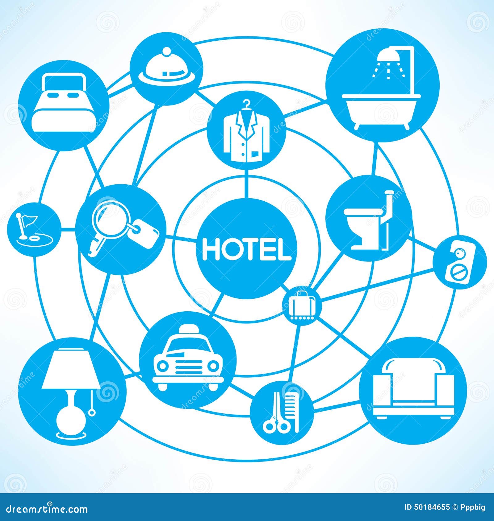 Hotel management concept stock illustration. Illustration of motel ...