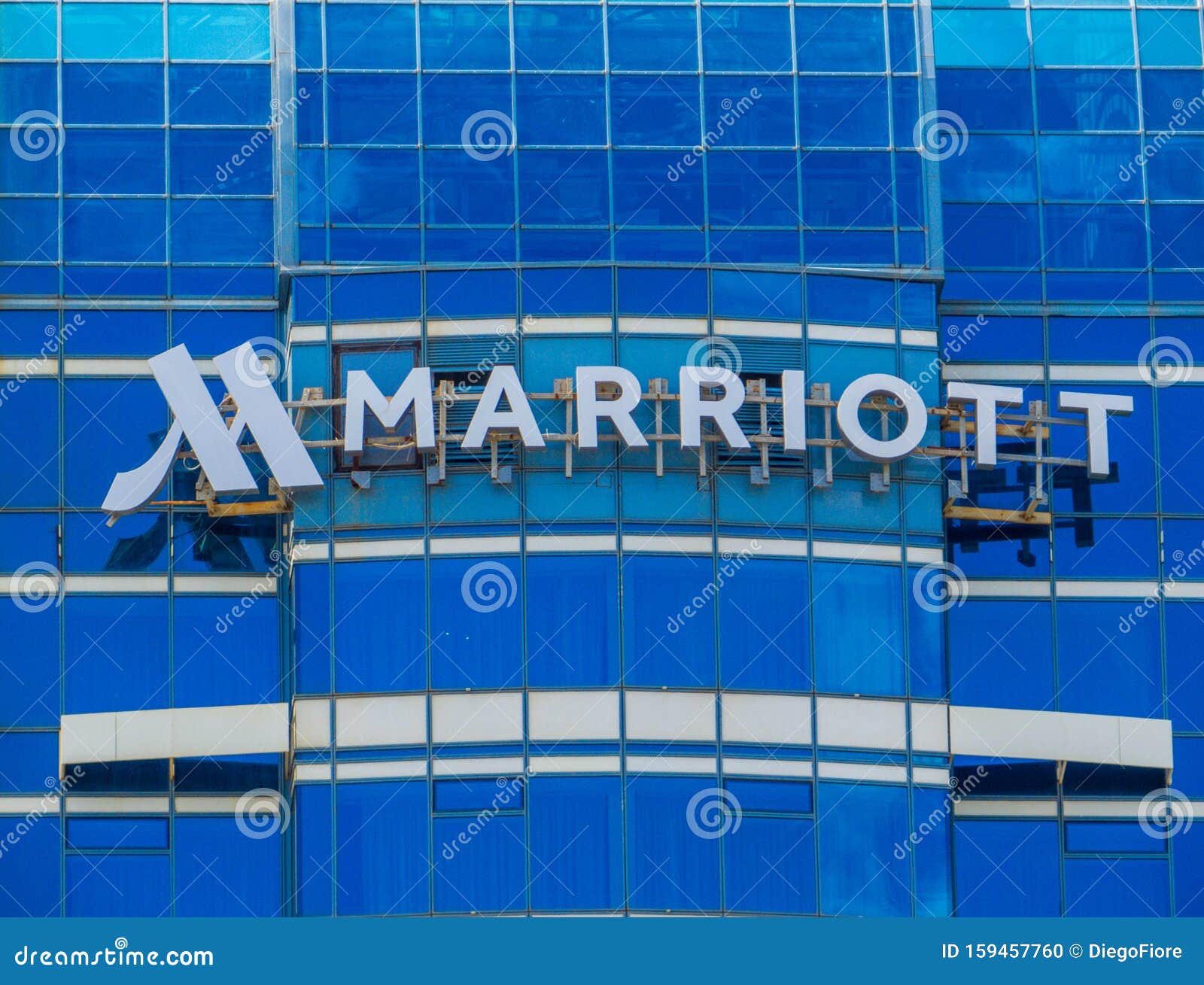Hotel Marriott imagen editorial. Imagen de cinco, fondo - 159457760