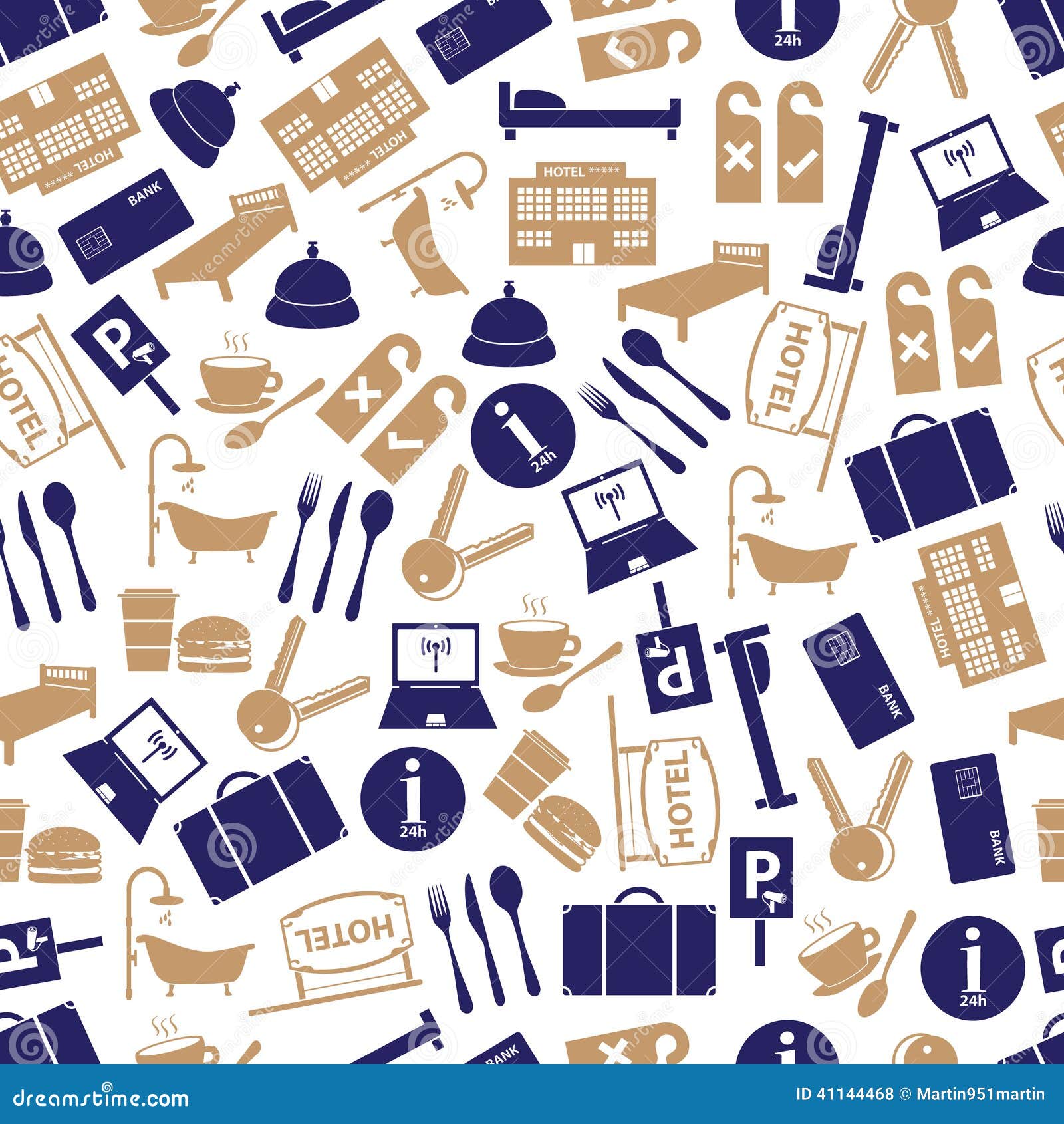 Hotel and Motel Color Pattern Eps10 Stock Vector - Illustration of ...