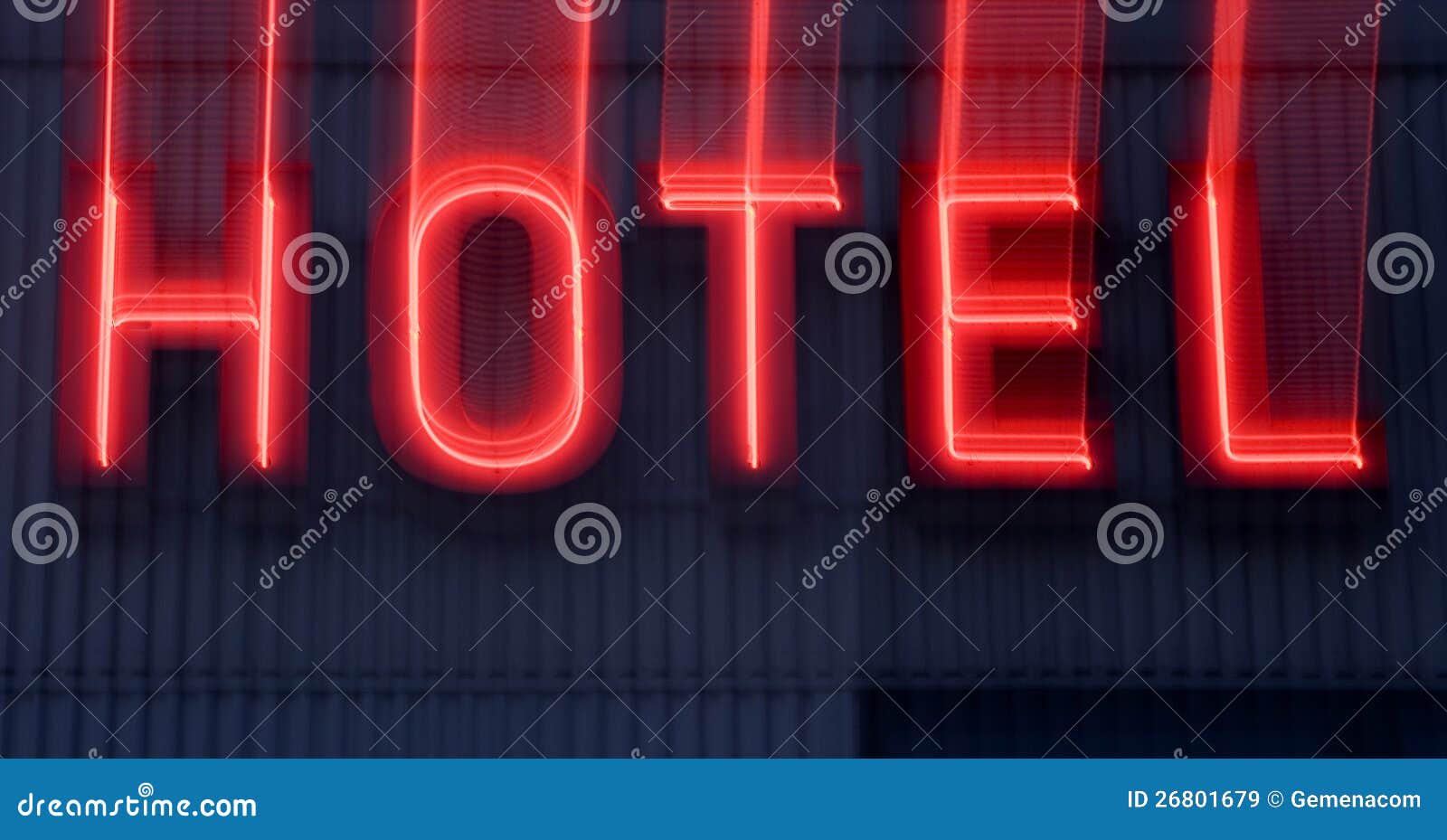 Hotel Neon sign stock image. Image of single, structure - 26801679