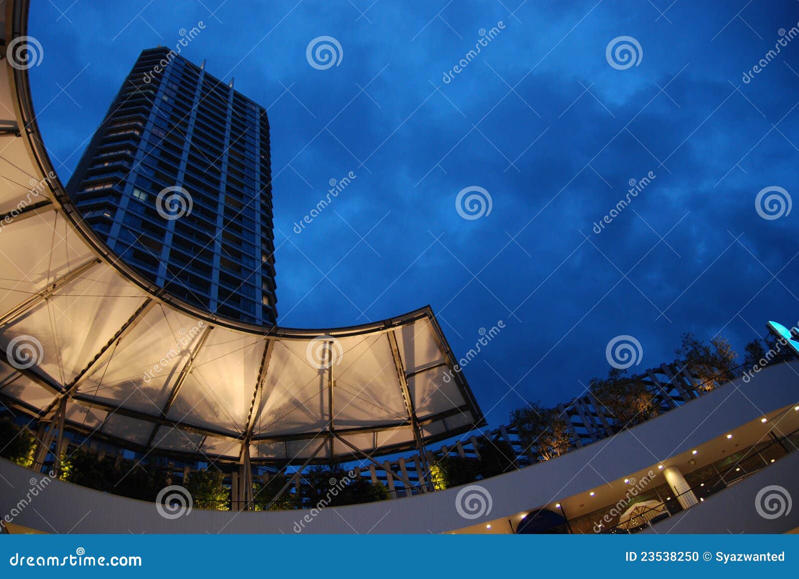 A hotel at night stock photo. Image of hotel, tower, structure - 23538250