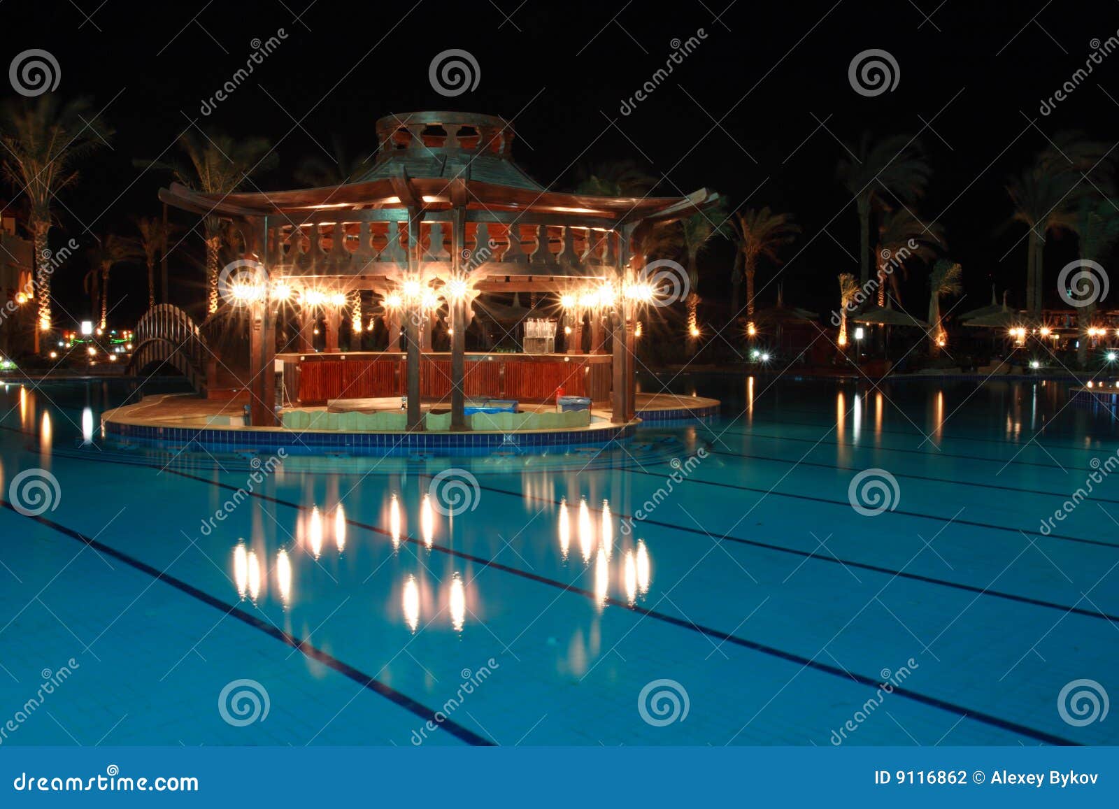 Hotel at night stock photo. Image of rest, tropical, relax - 9116862
