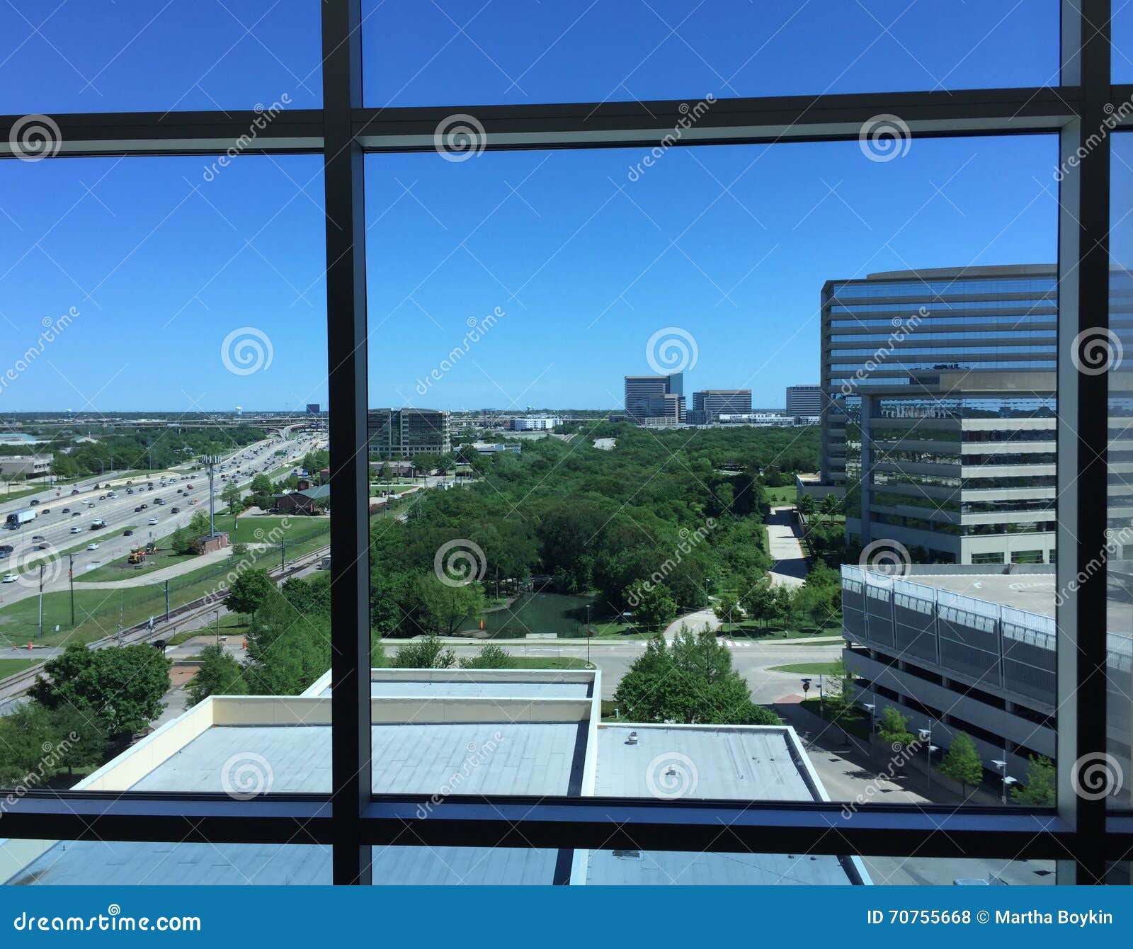 Hotel or Office Window Skyline View Editorial Stock Photo - Image of ...