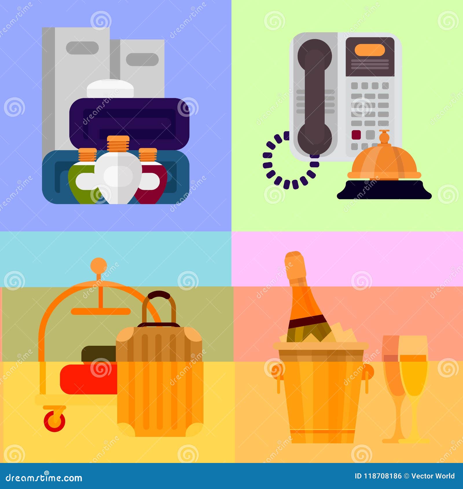 Hotel Personal Professional Service Objects Executive Help Hostel Tools ...