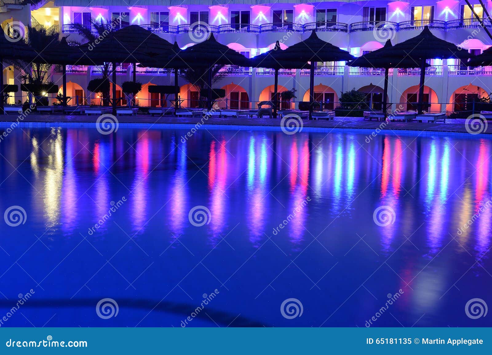 Hotel pool stock image. Image of outdoor, pool, reflection - 65181135
