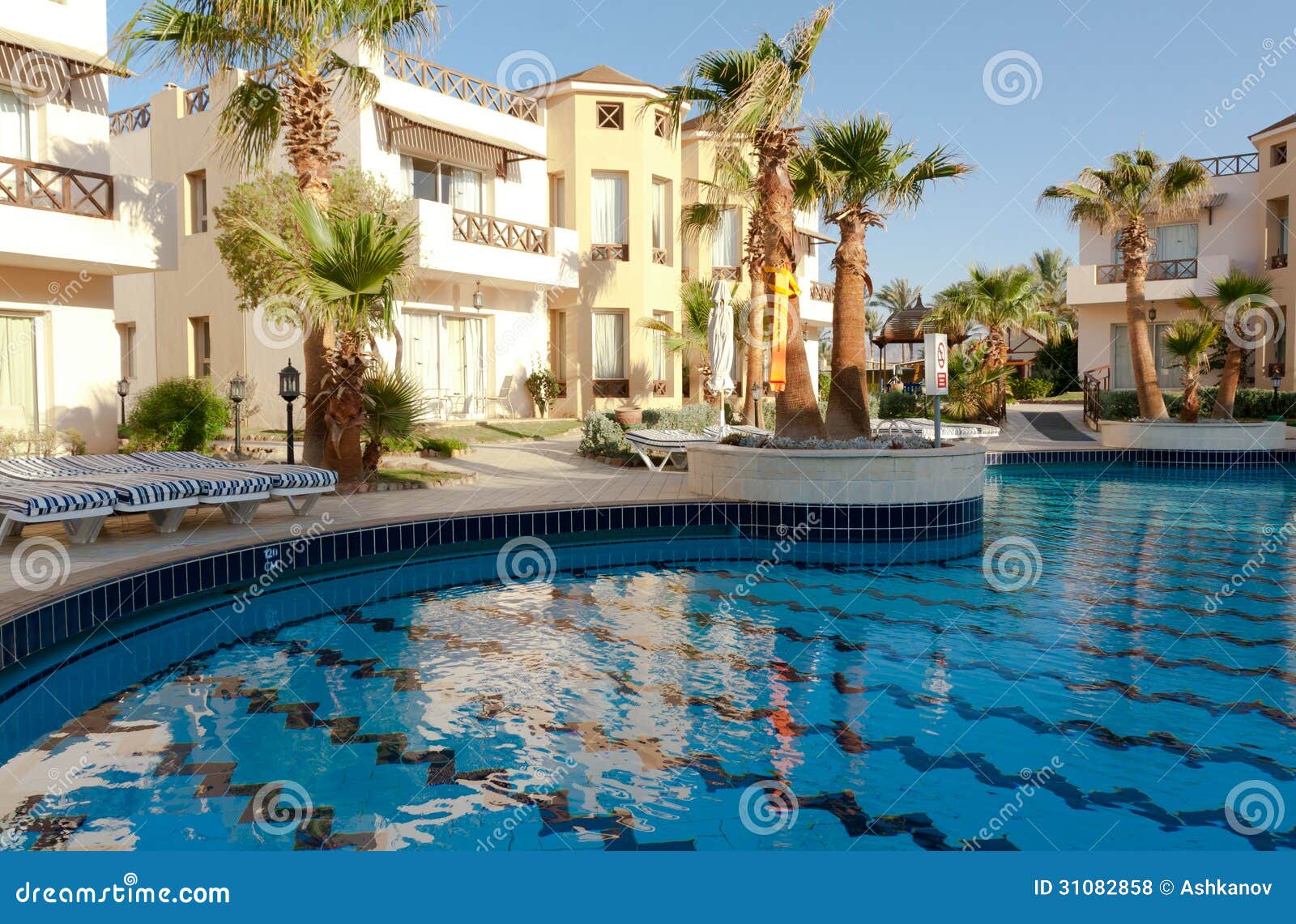 Hotel pool in Egypt stock photo. Image of reef, recreational - 31082858