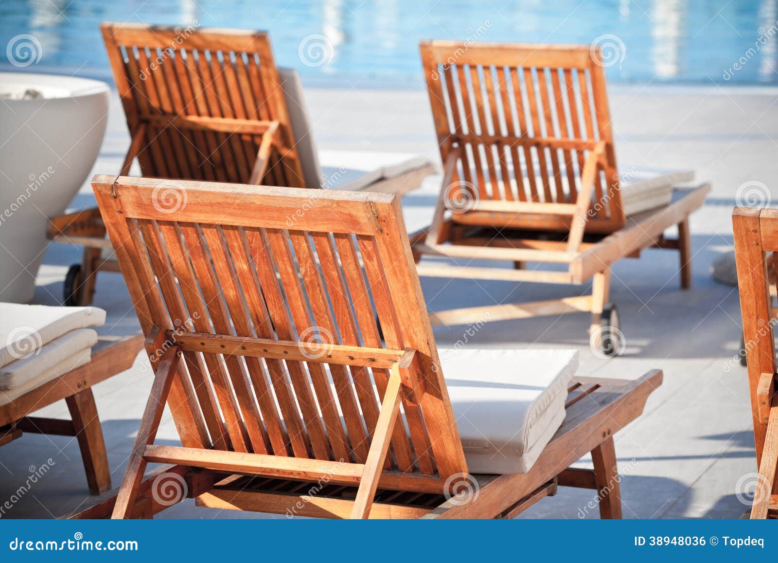 Hotel Poolside Chairs stock photo. Image of lifestyle - 38948036