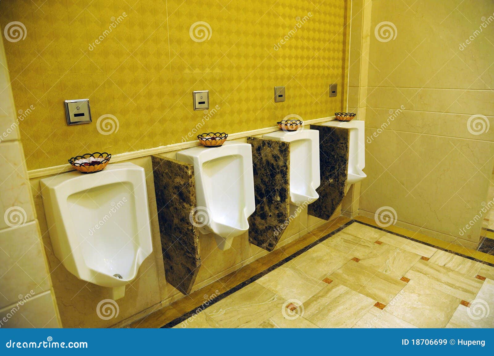 Hotel Public Toilet Interior Stock Image Image Of Ceramic Gleaming