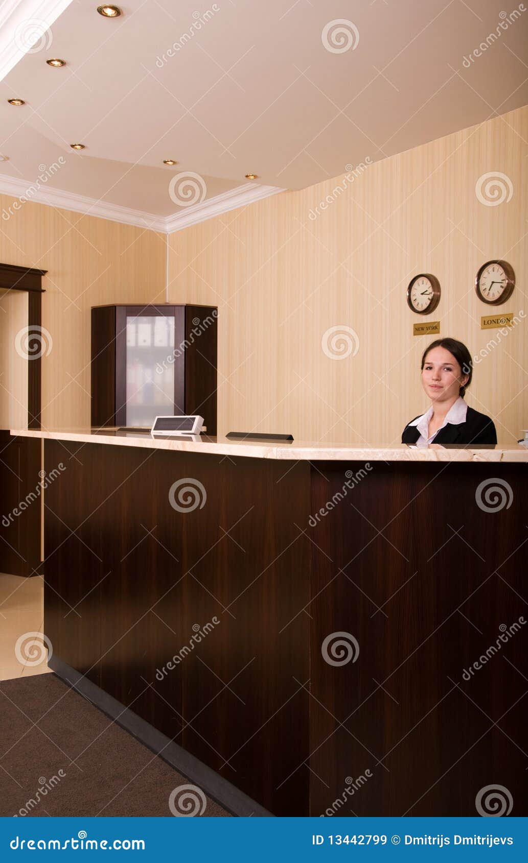 Hotel reception stock image. Image of interior, indoor - 13442799