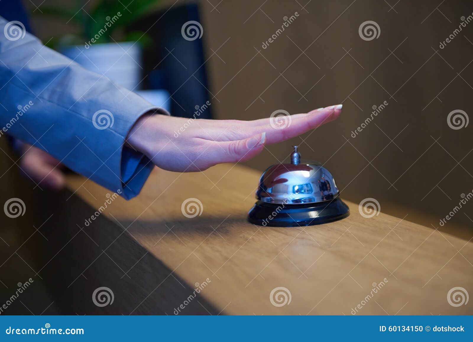 Hotel reception bell stock photo. Image of executive - 60134150