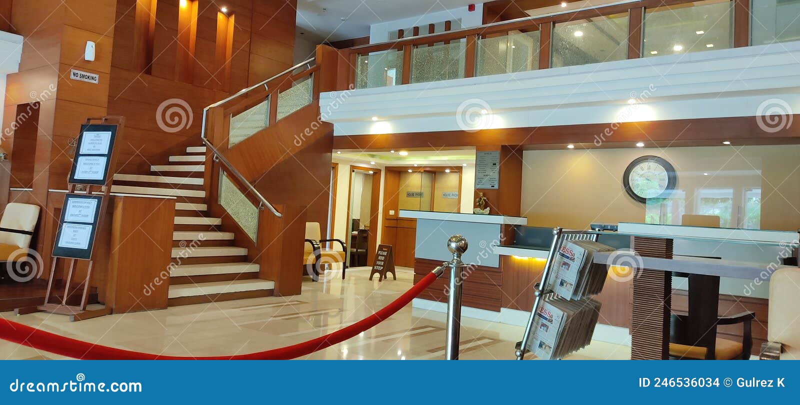 Hotel Reception Desk editorial stock image. Image of accommodation ...