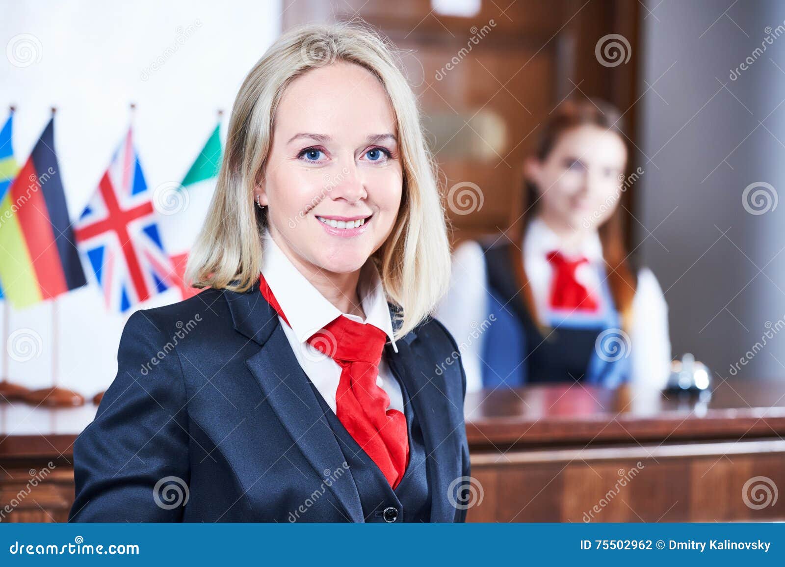 Hotel reception worker stock photo. Image of arrival - 75502962