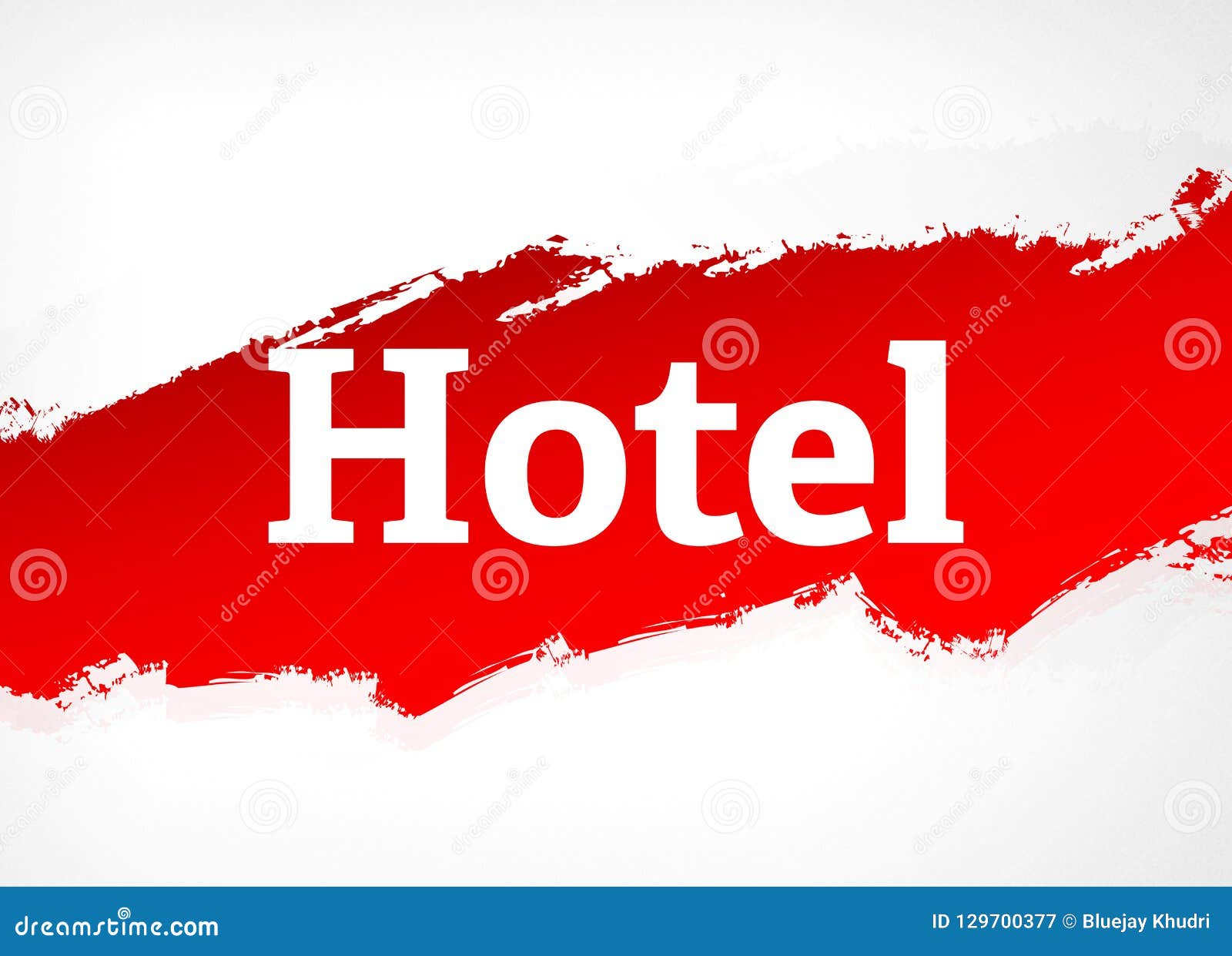 Hotel Red Brush Abstract Background Illustration Stock Illustration ...