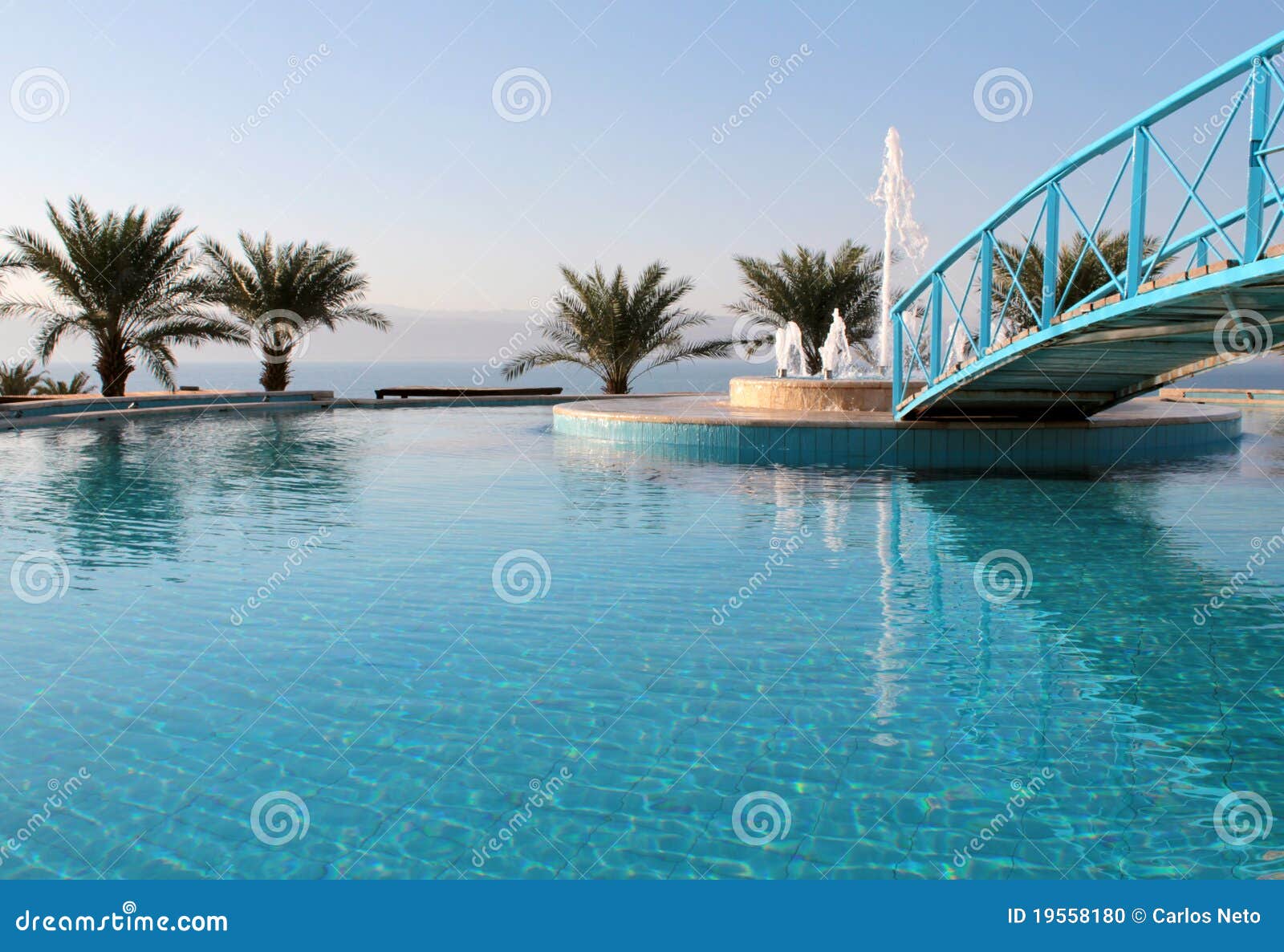 Hotel Resort Pool Detail, Dead Sea Stock Photo - Image of beauty ...