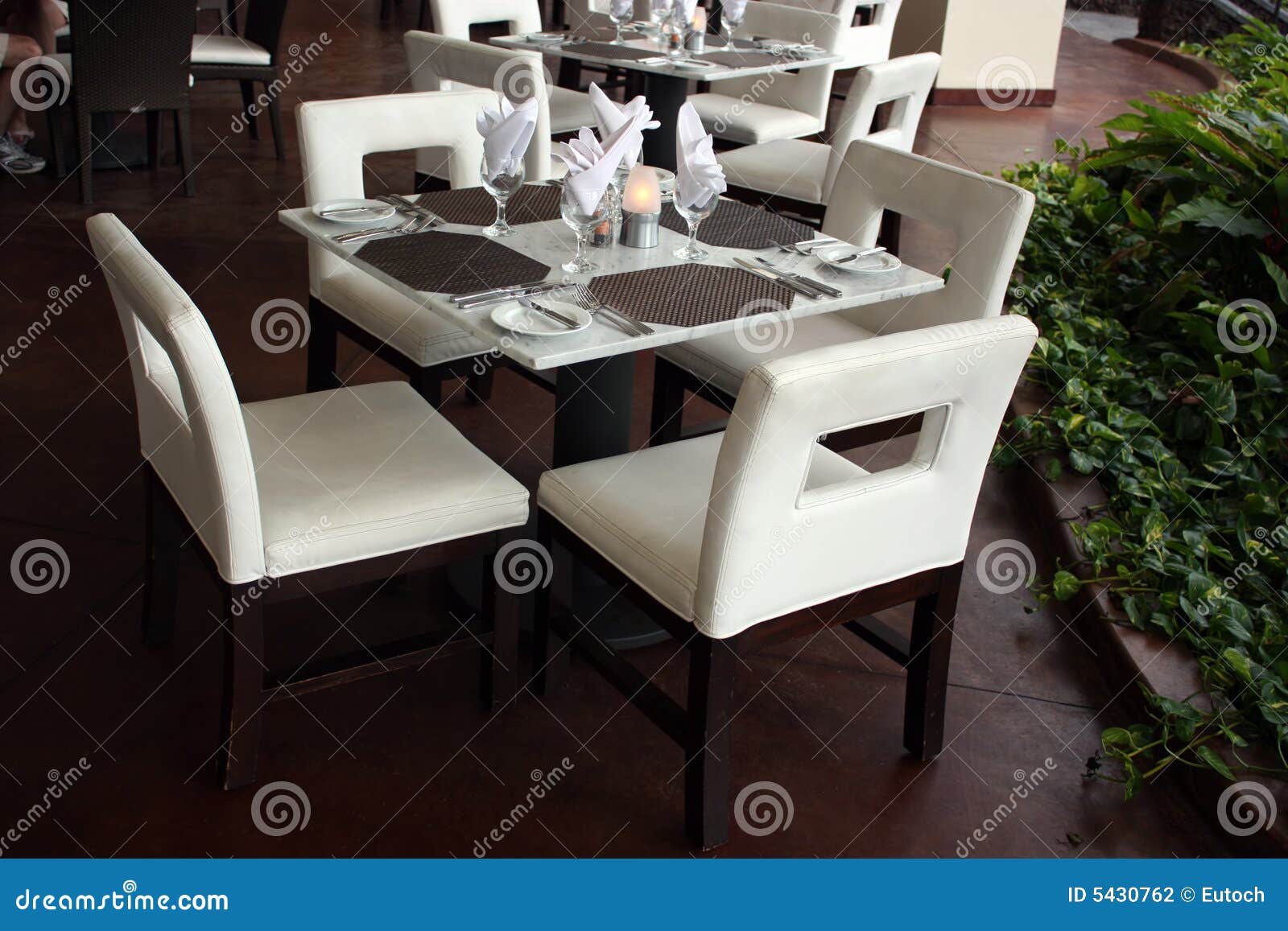 Hotel Restaurant Table for Four Stock Photo - Image of hall, catering ...
