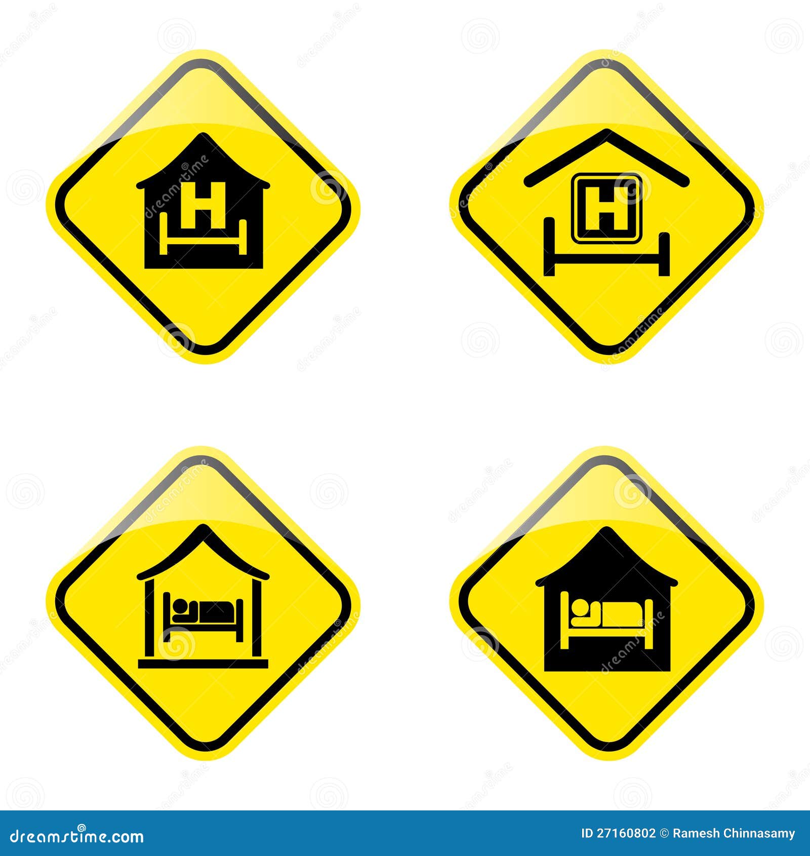 Hotel road sign stock vector. Illustration of motel, board - 27160802