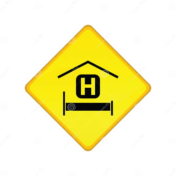 Hotel road sign stock vector. Illustration of sign, rest - 6356403