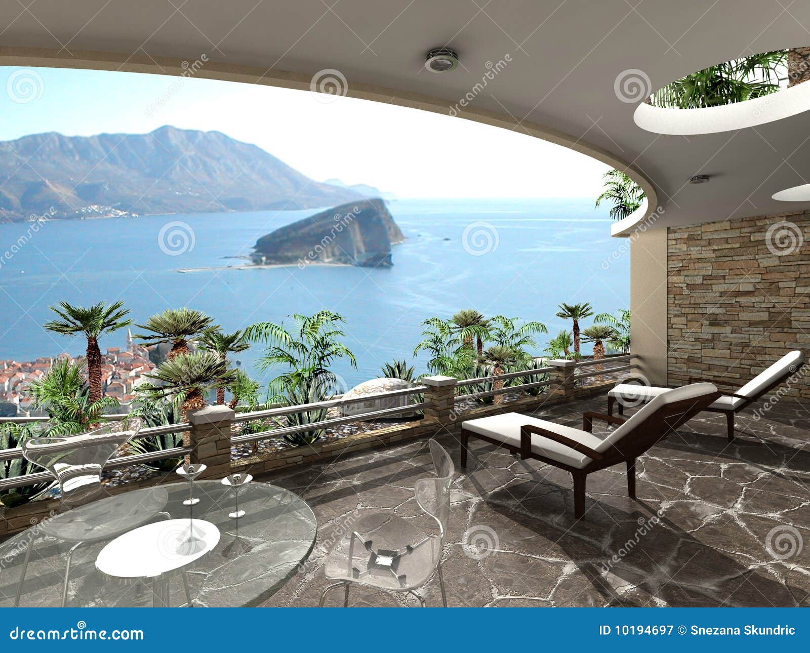 Hotel room stock image. Image of modern, terrace, stone - 10194697