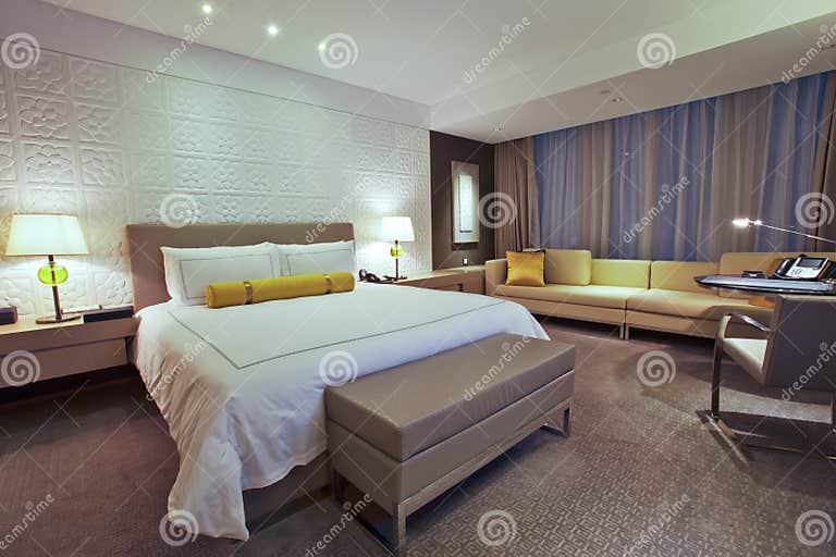 The Five Star Hotel Room(bedroom) Stock Photo - Image of luxury, dining ...