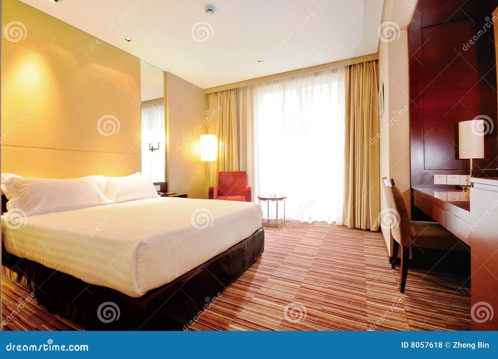 Hotel room stock photo. Image of indoor, decoration, flower - 8057618
