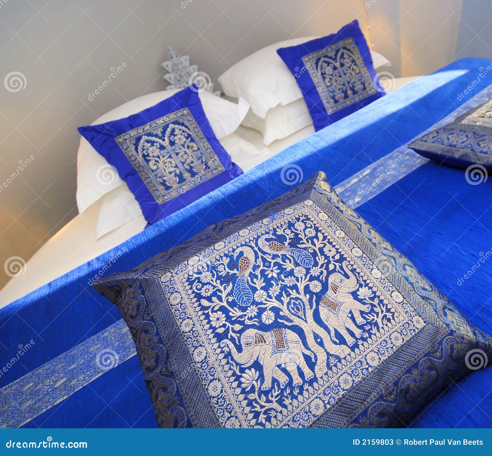 Hotel room in blue stock image. Image of four, painting - 2159803