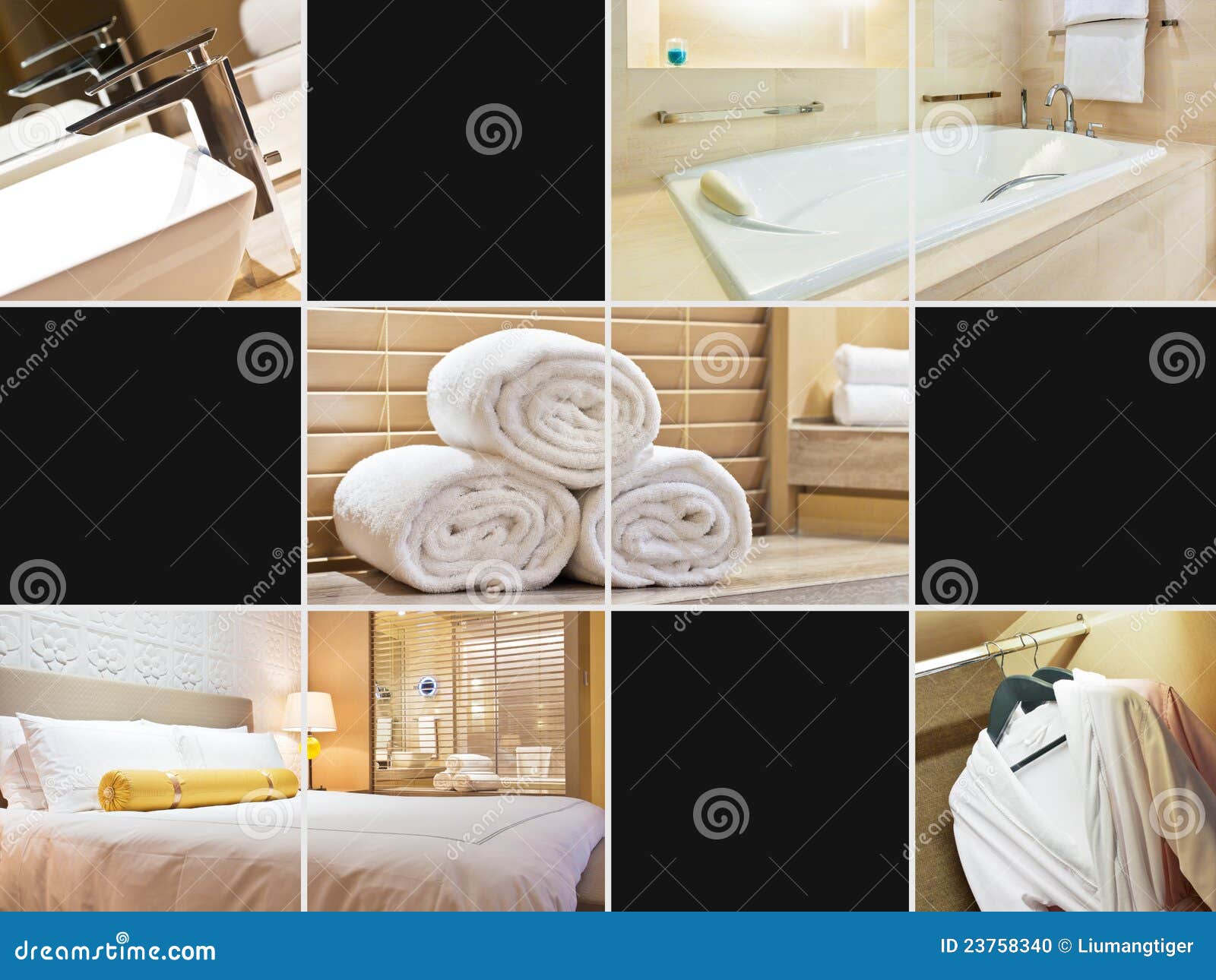 Hotel Room Collage Stock Photography | CartoonDealer.com #23758340