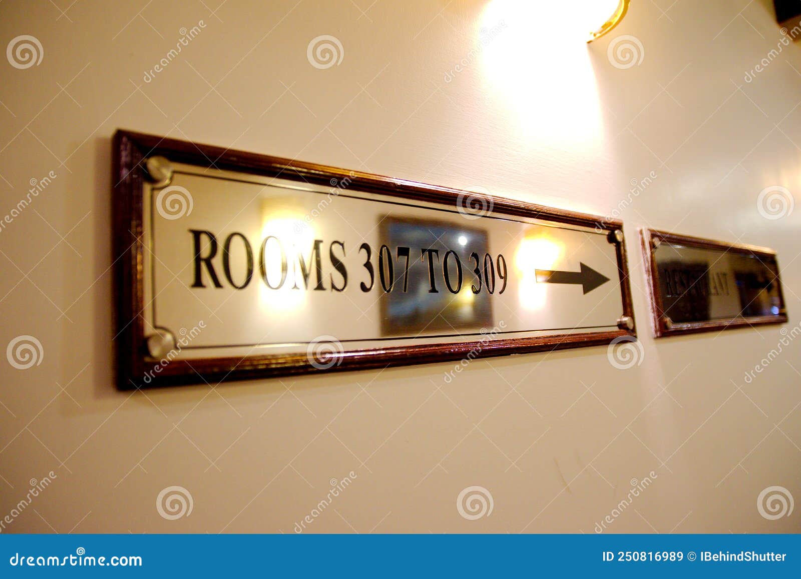 Hotel Room Direction Sign Board Stock Image - Image of rooms ...