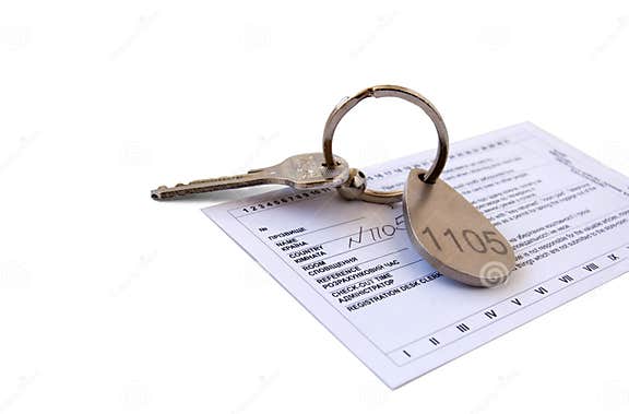 Hotel room key stock image. Image of business, assignment - 6299021
