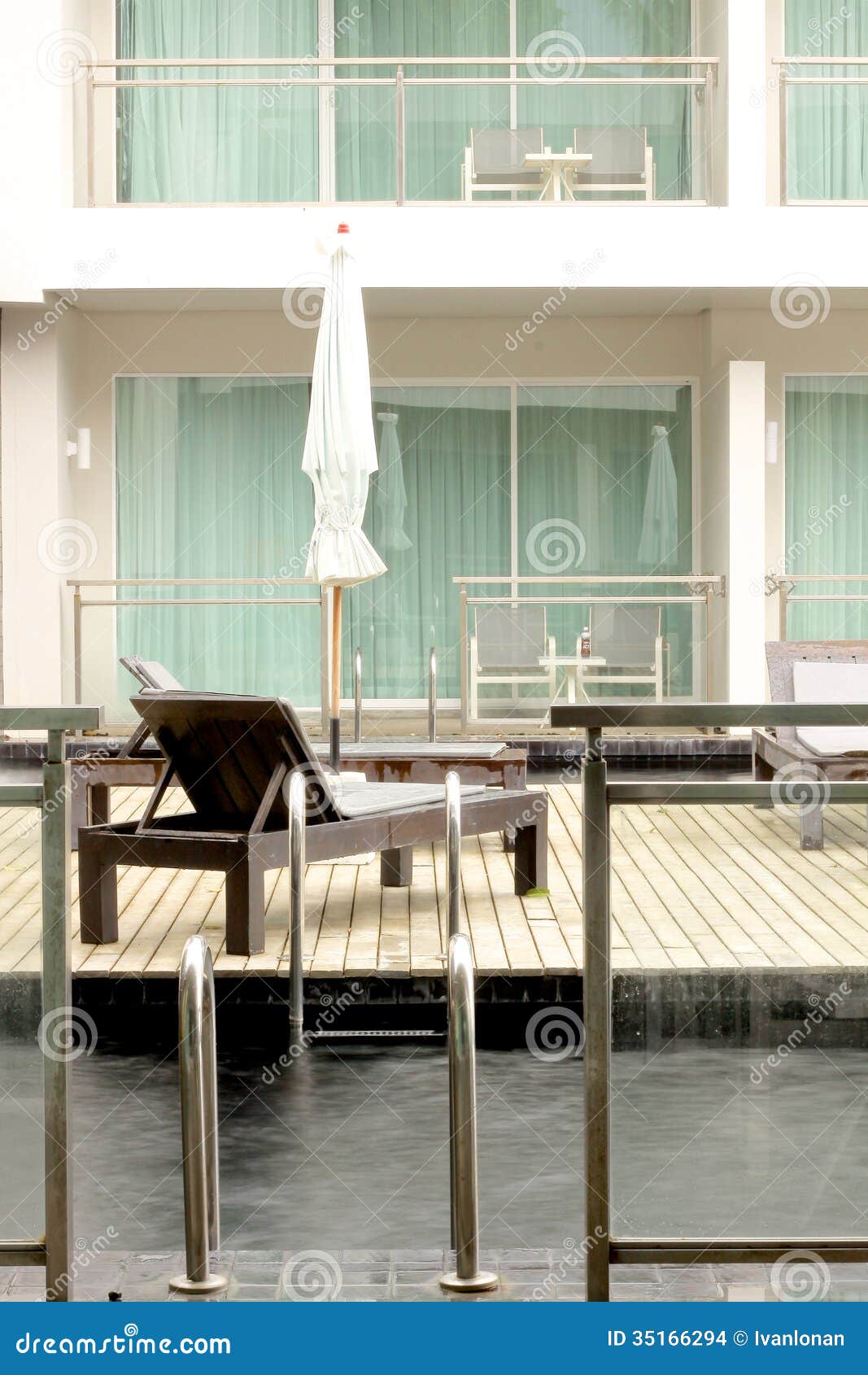 Hotel Room with Private Pool Stock Photo - Image of pursuit, fence ...