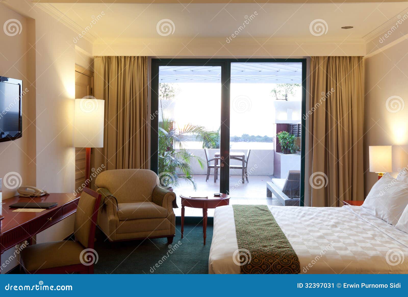 Hotel room terrace stock image. Image of interior, luxury - 32397031