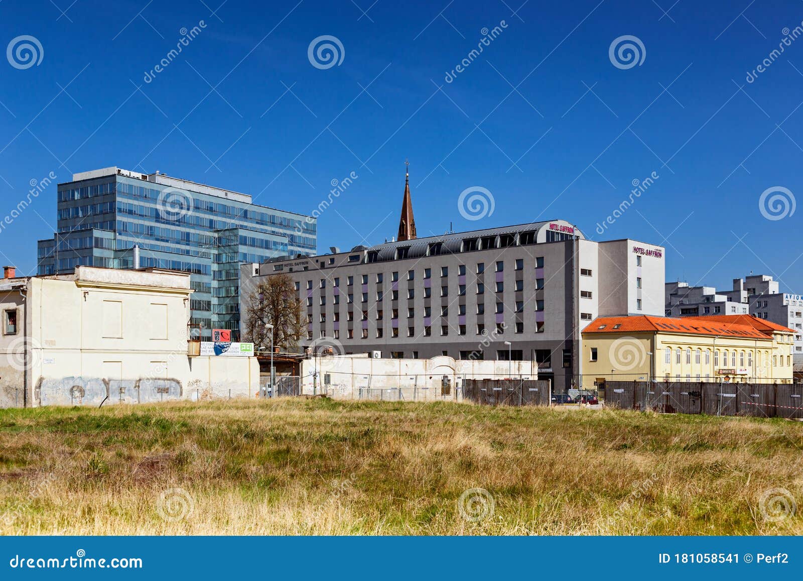 Hotel Saffron stock image. Image of uncultivated, neglected - 181058541