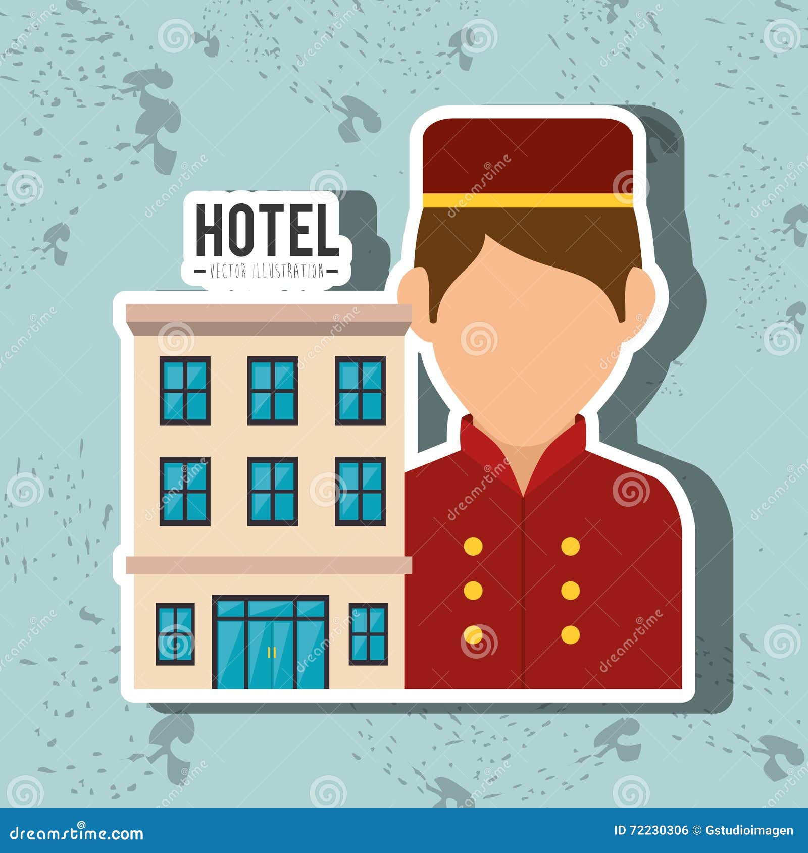 Hotel service design stock illustration. Illustration of apartment ...