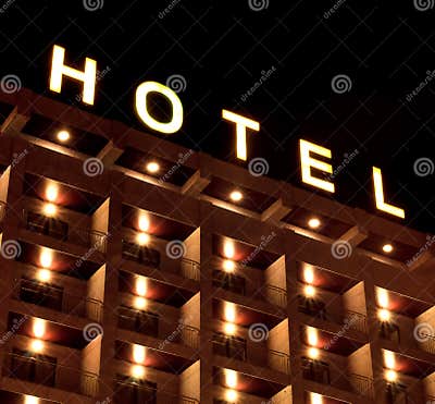 Hotel sign stock image. Image of business, hotel, elegant - 16711677