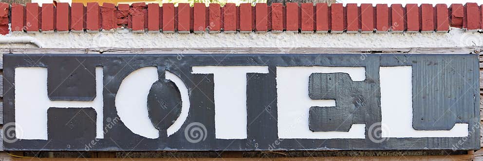 Hotel sign stock photo. Image of sign, poster, placard - 27143108