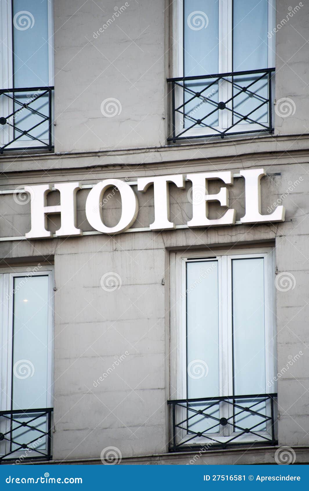 Hotel sign stock image. Image of scene, business, sign - 27516581