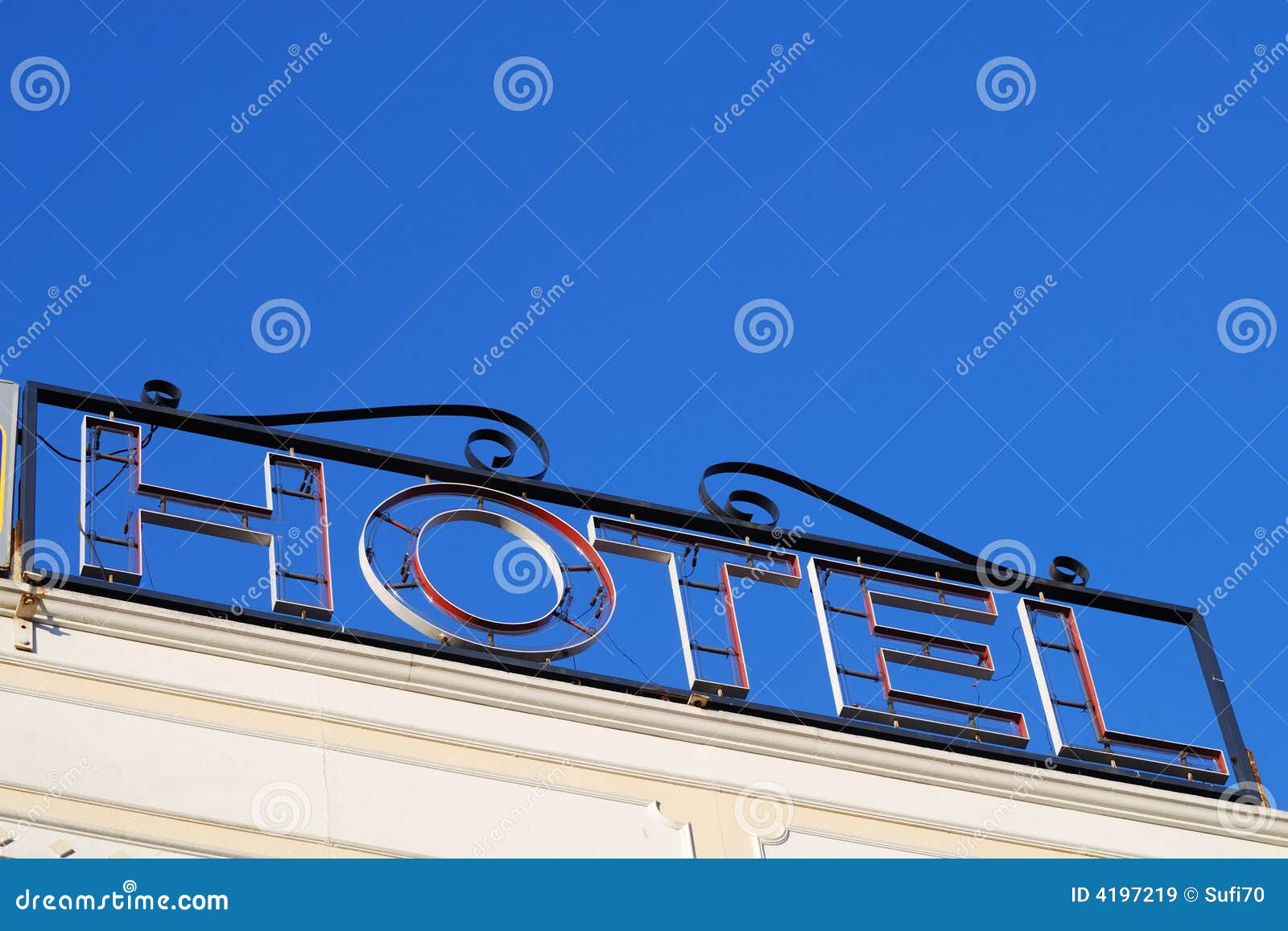 Hotel Sign stock image. Image of vintage, outdoor, tourism - 4197219