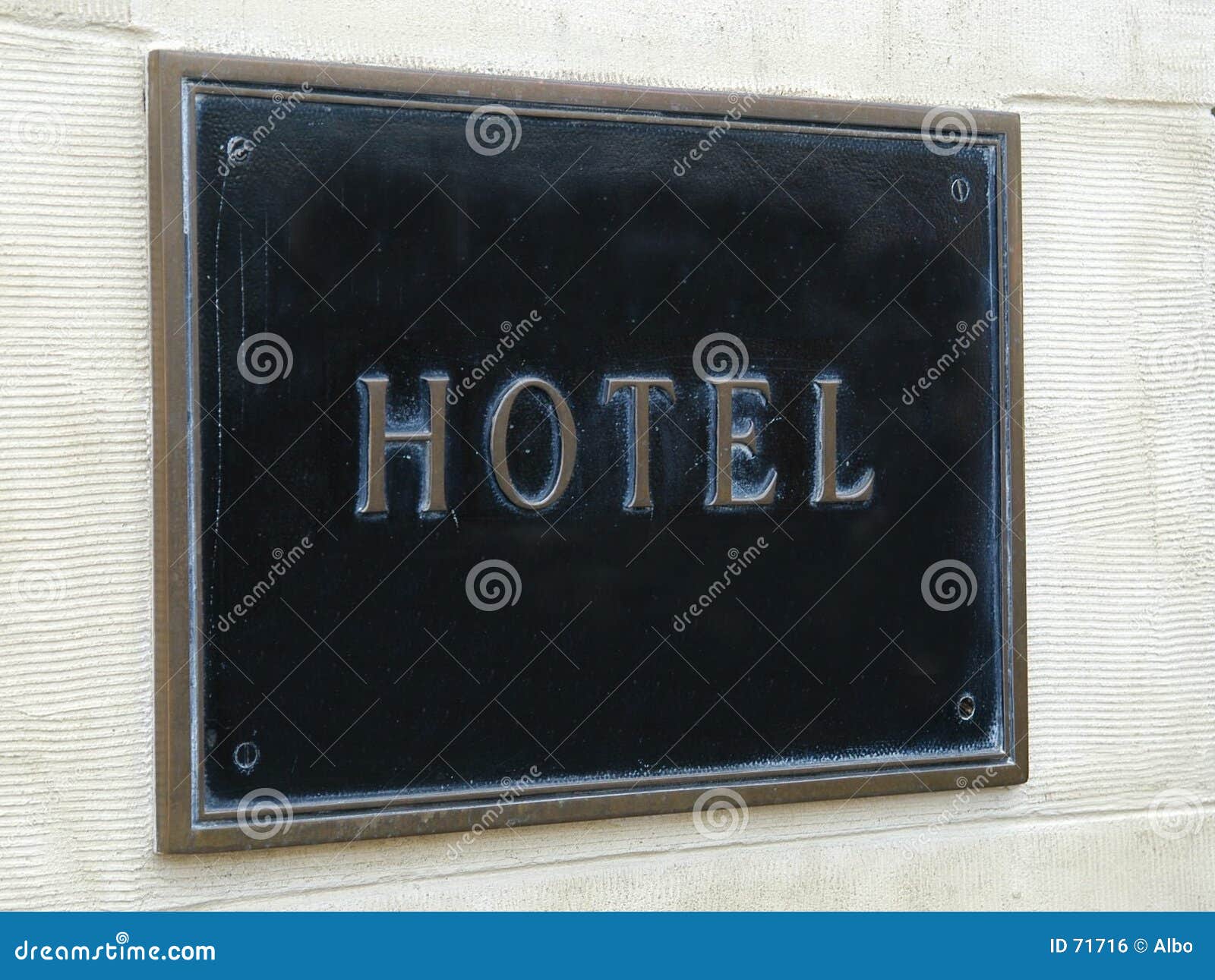 Hotel sign stock photo. Image of rest, money, elegant, connection - 71716