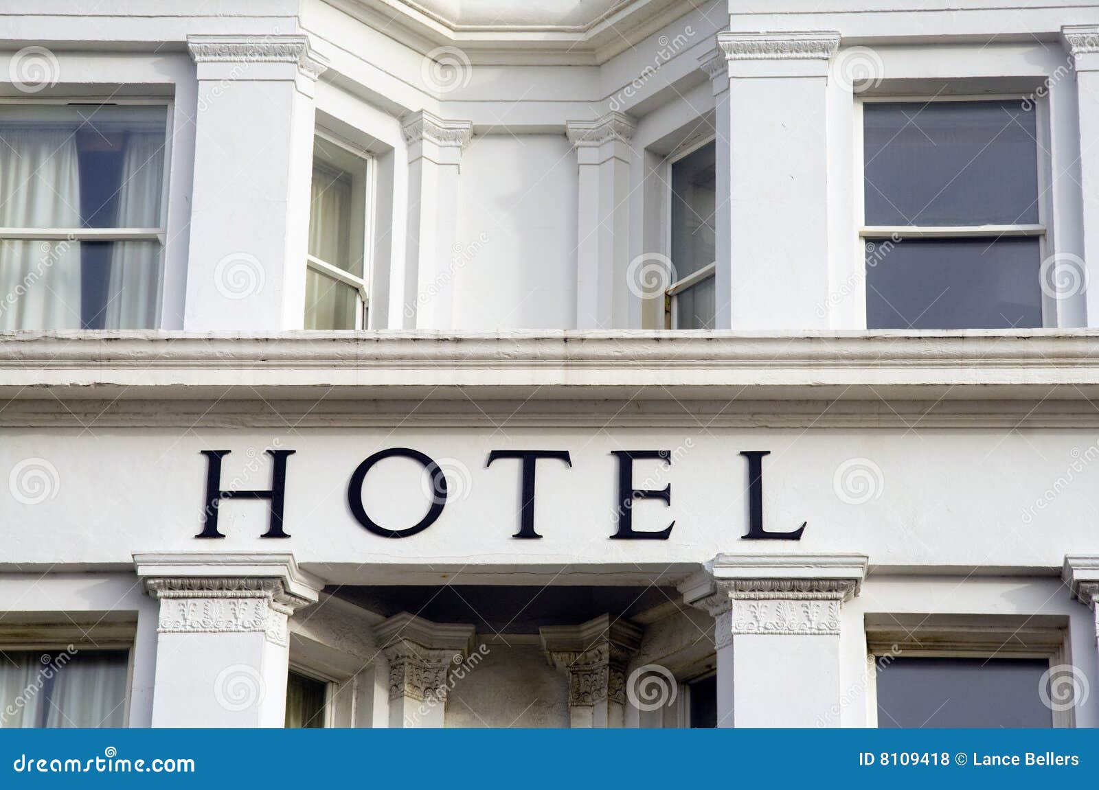 Hotel sign stock photo. Image of travel, sign, holiday - 8109418