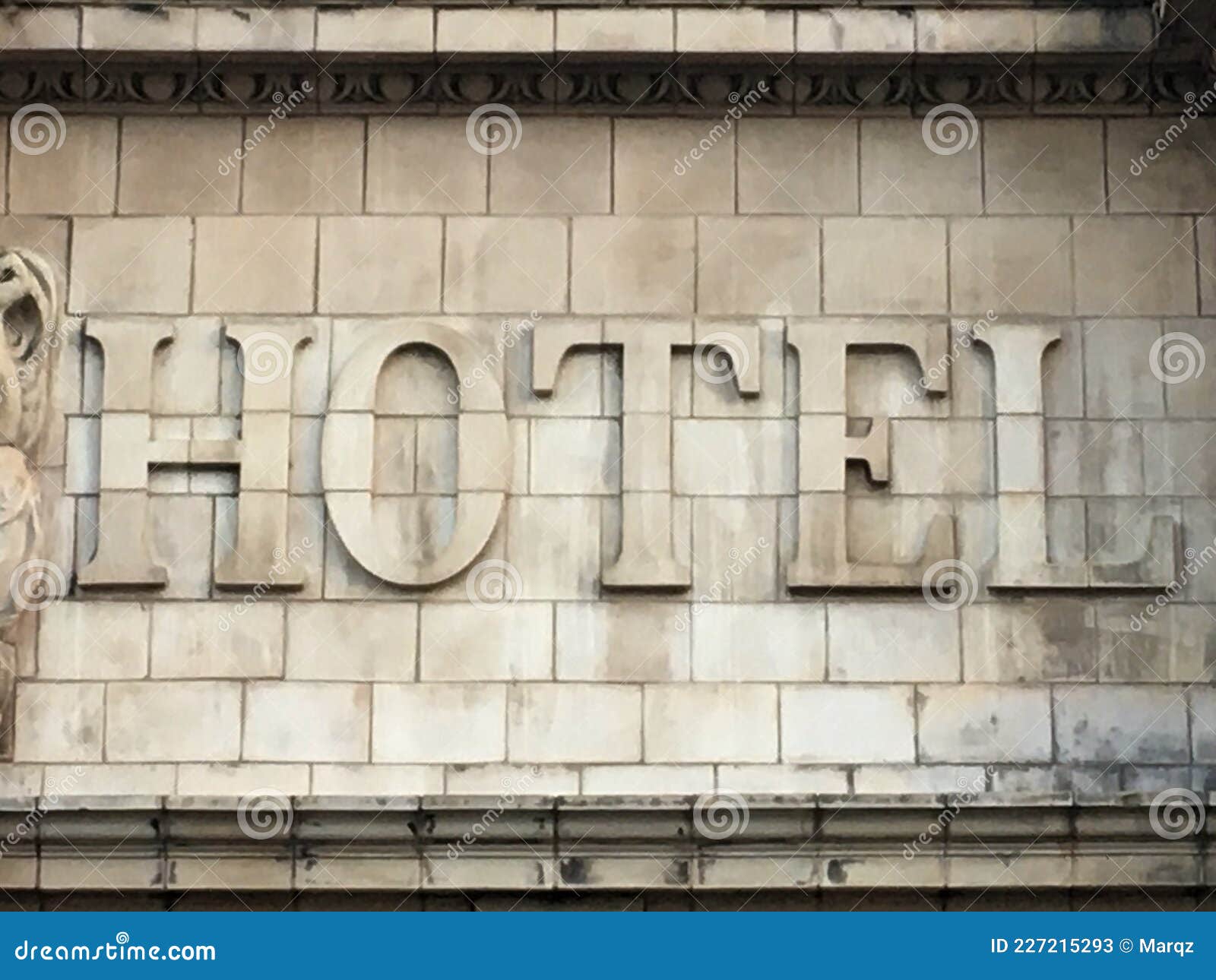Old Hotel sign stock image. Image of tourism, design - 227215293